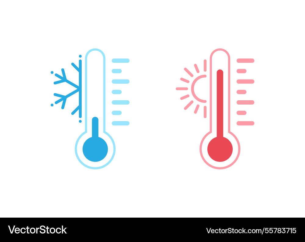 Thermometer icons Royalty Free Vector Image - VectorStock
