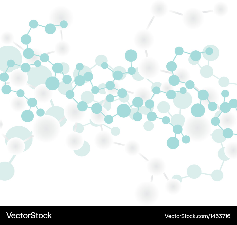 Abstract molecular structure background Royalty Free Vector