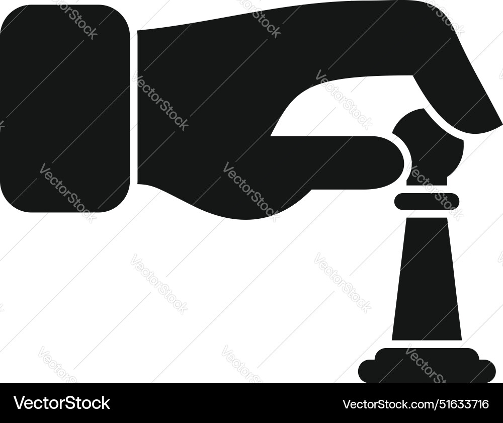 Businessman hand moving chess pawn making Vector Image