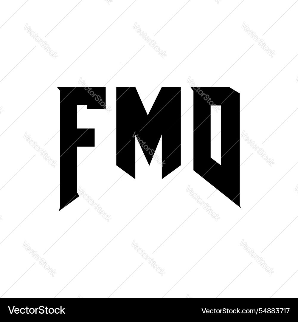 Fmd letter logo design for technology company Vector Image