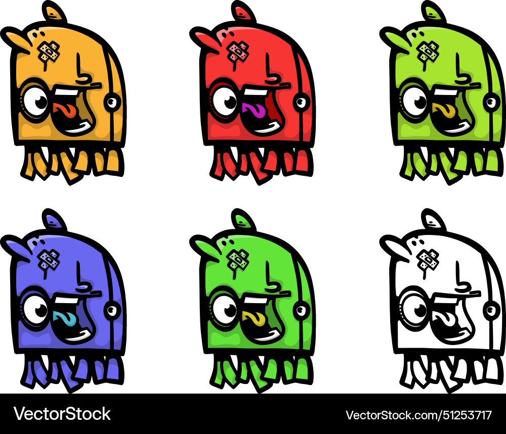 Mini monster Royalty Free Vector Image - VectorStock