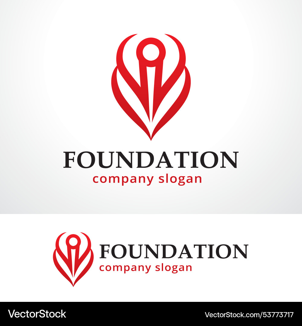 People logo template design emblem design Vector Image