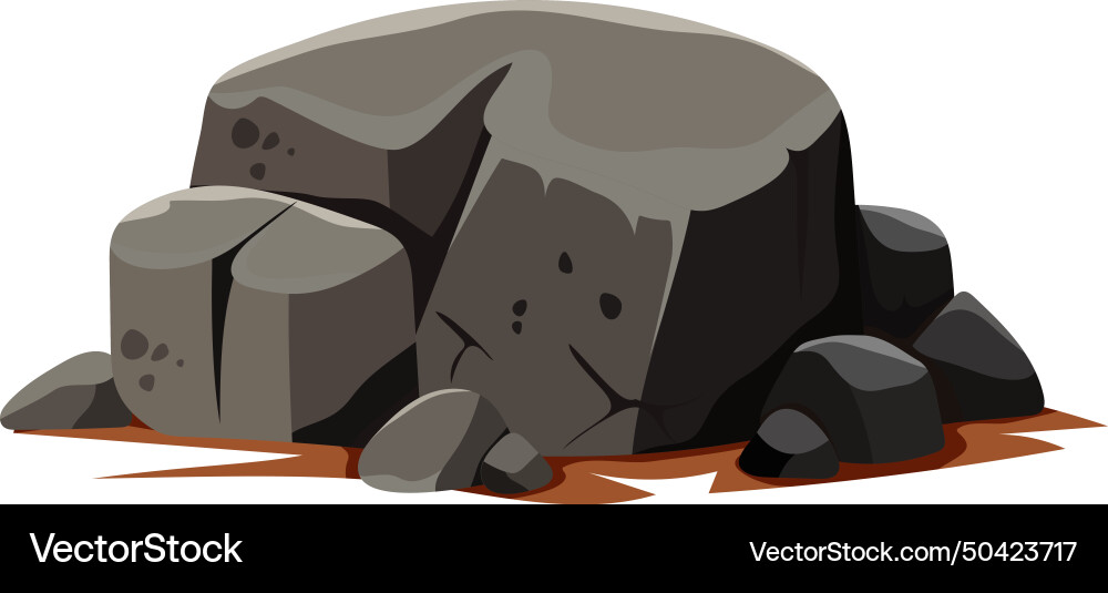 Various sized rocks Royalty Free Vector Image - VectorStock