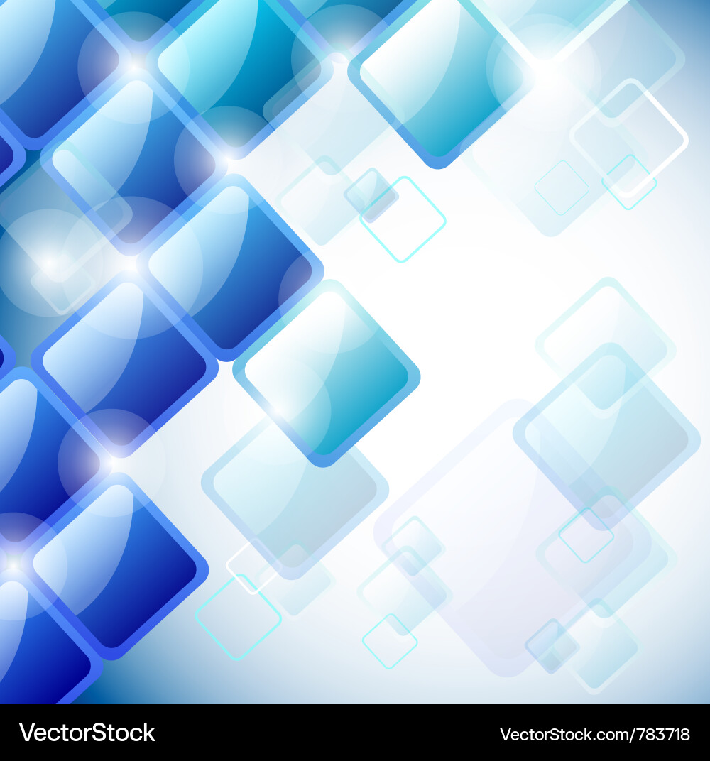 Abstract blue squares Royalty Free Vector Image