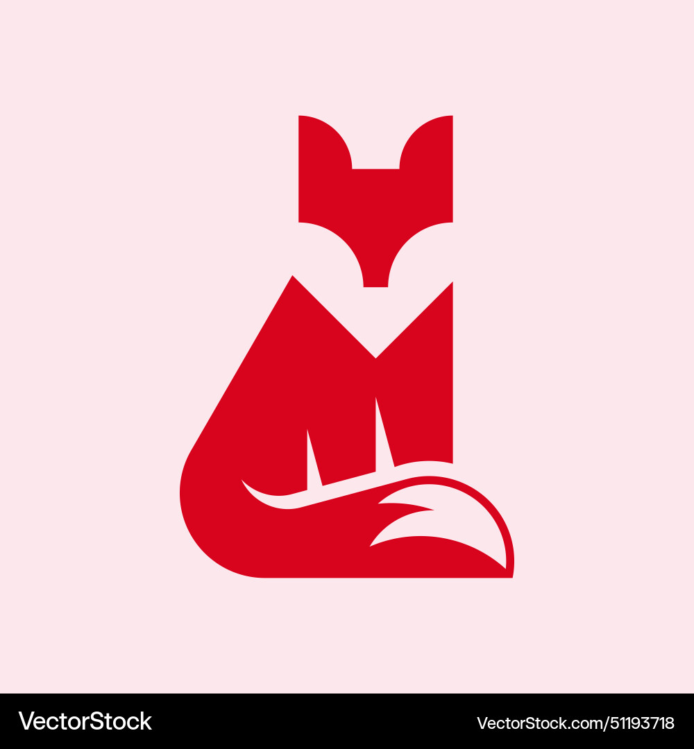 Fox logo Royalty Free Vector Image - VectorStock