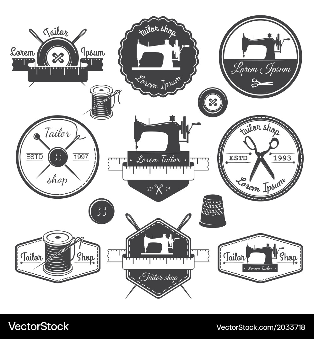 Vintage Sewing Machine Logo Vector Images (over 1,700)