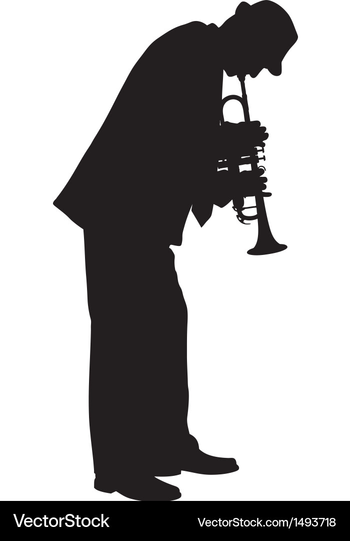 Trumpet player Royalty Free Vector Image - VectorStock