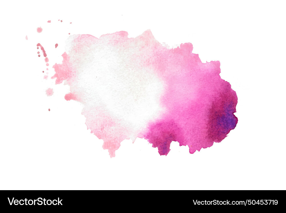 Artistic watercolor stain texture backdrop Vector Image