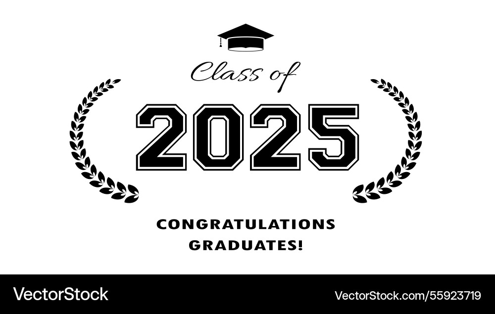 Class of 2025 Royalty Free Vector Image - VectorStock
