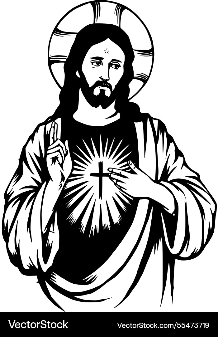 Jesus cross graph svgjesus svg Royalty Free Vector Image