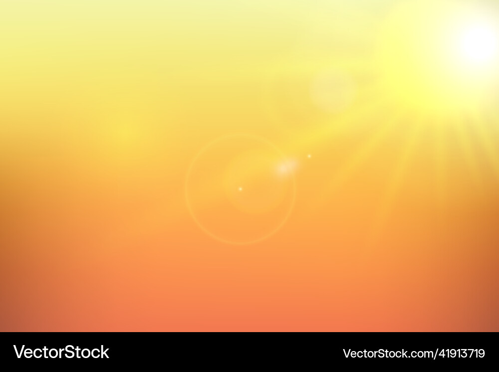 Sunshine yellow background Royalty Free Vector Image