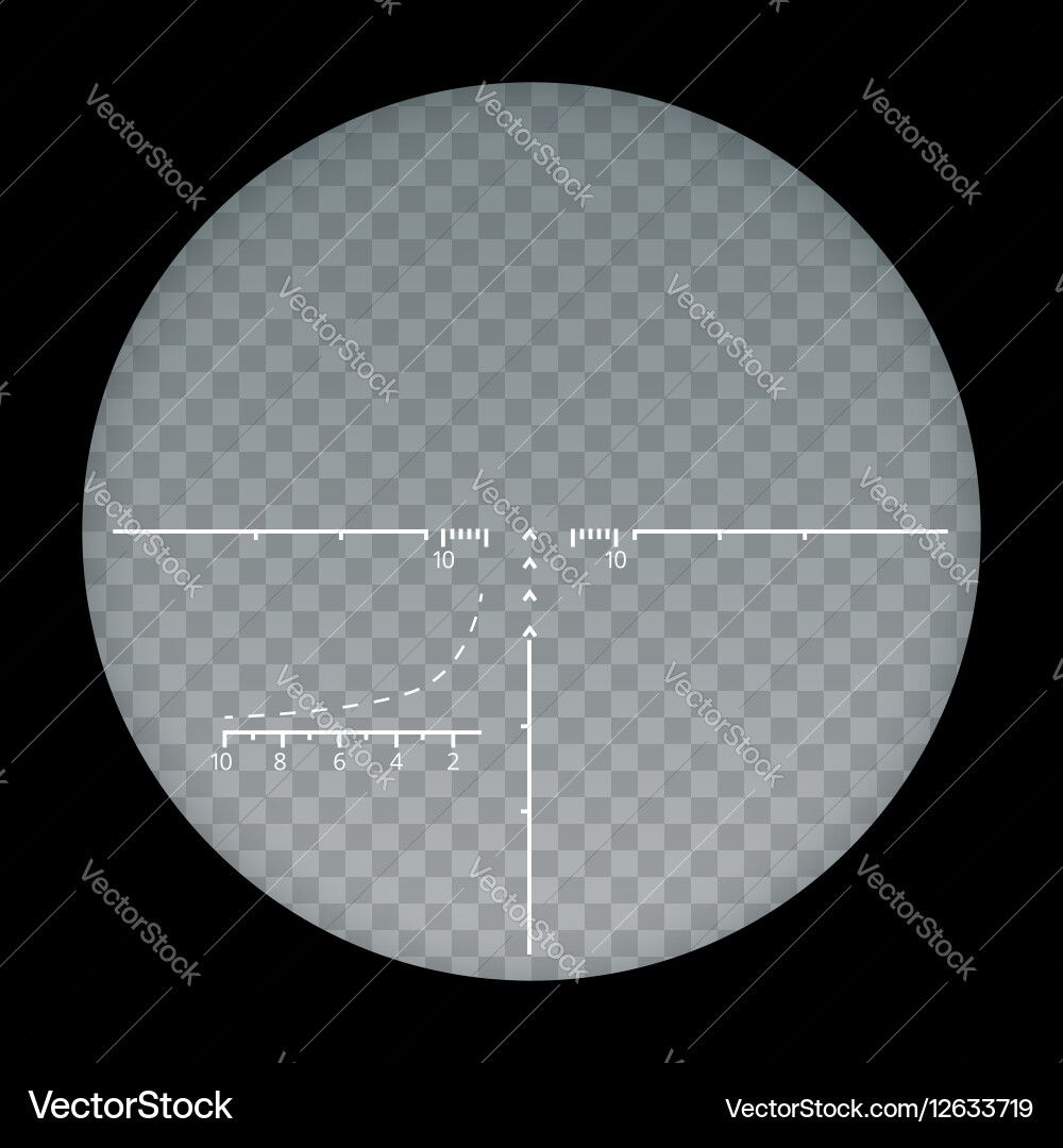 Target sight sniper symbol isolated Royalty Free Vector
