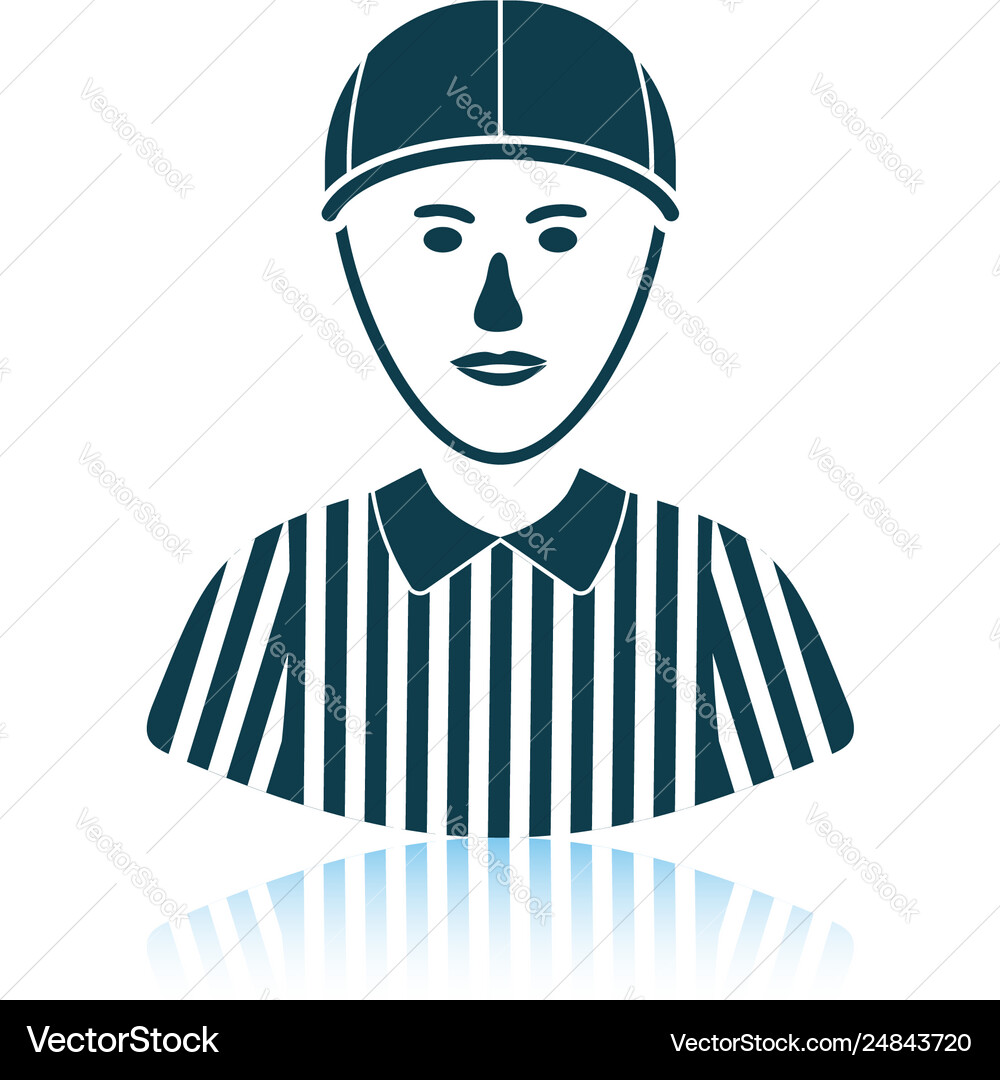 American football referee icon Royalty Free Vector Image