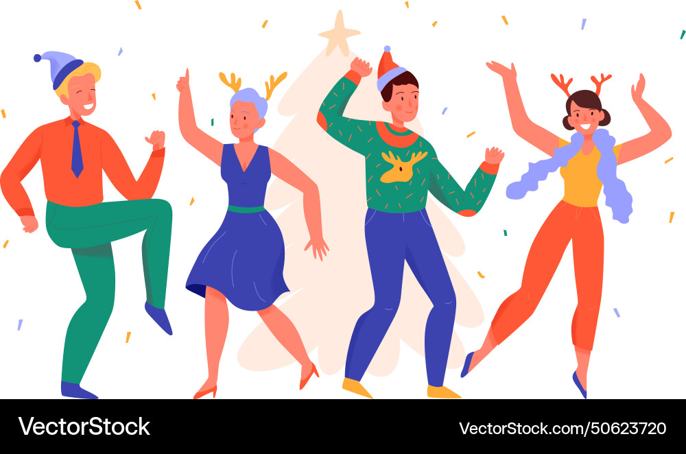 Christmas party Royalty Free Vector Image - VectorStock
