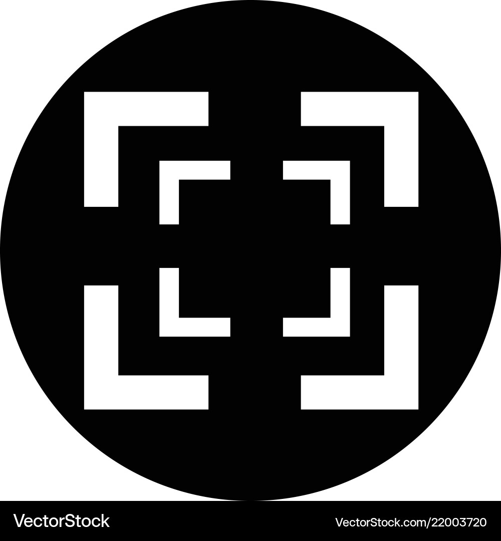 Focus icon Royalty Free Vector Image - VectorStock