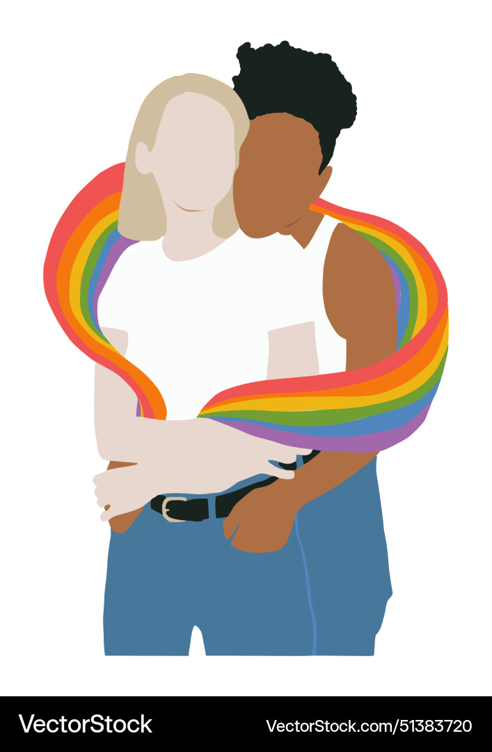 Lgbt couple Royalty Free Vector Image - VectorStock