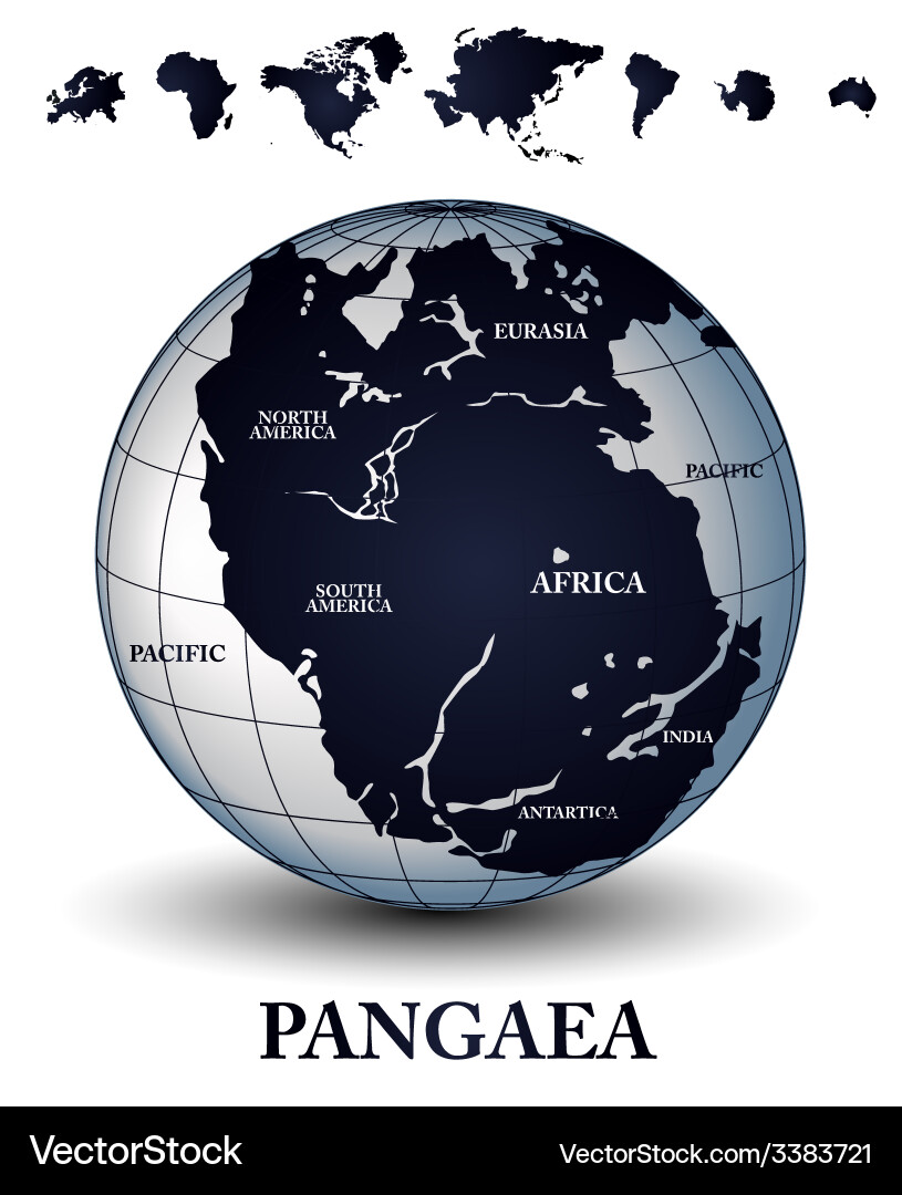 Pangaea Royalty Free Vector Image - VectorStock