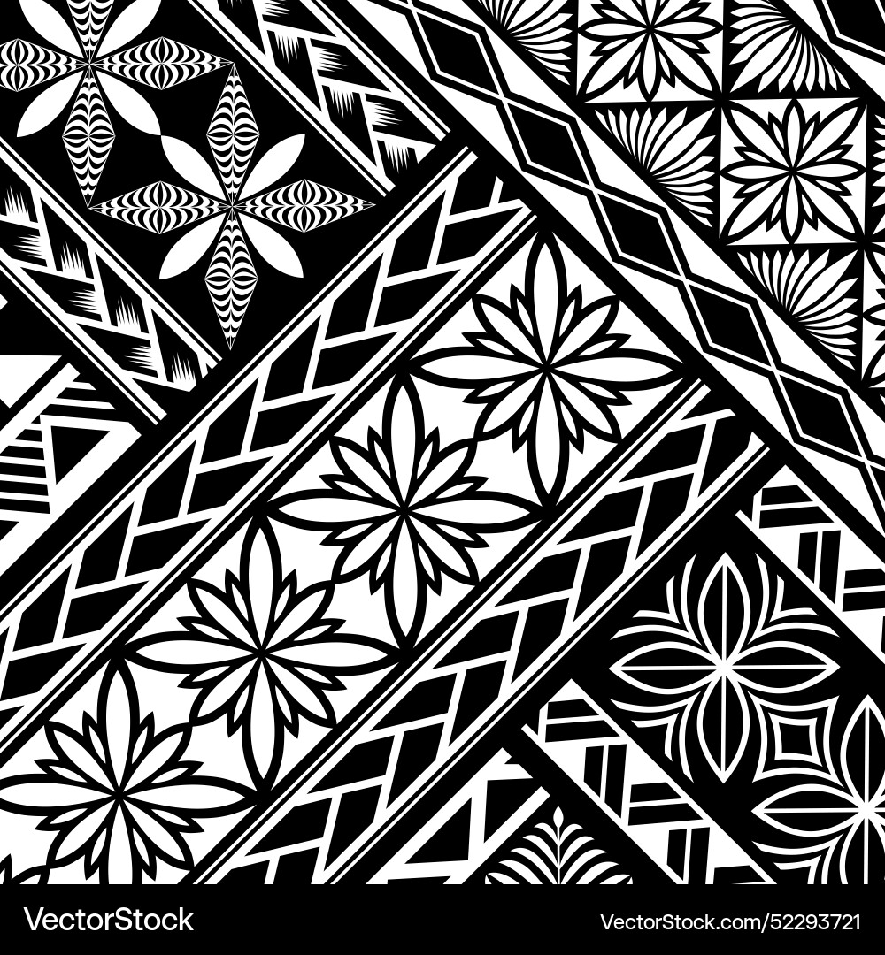 Polynesian tattoo tribal background design samoan Vector Image