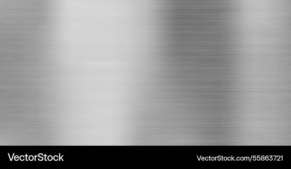 Silver Metal Plate - Stainless Steel Texture Vector Image