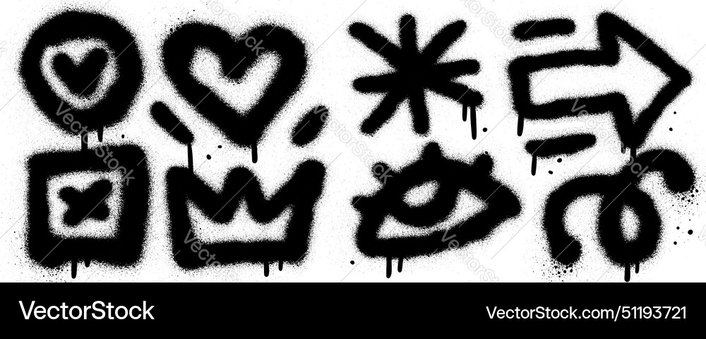 Simple urban graffiti squiggle underline doodles Vector Image