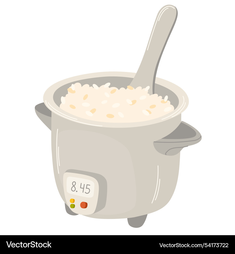 2412 rice cooker Royalty Free Vector Image - VectorStock