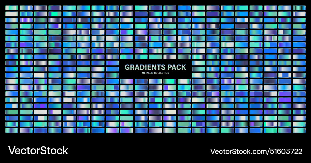 Blue azure glossy gradient metal foil texture Vector Image