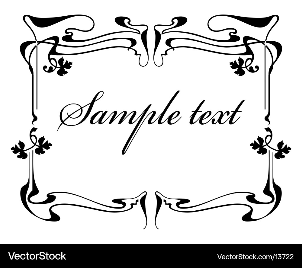 Floral Framework Royalty Free Vector Image - VectorStock