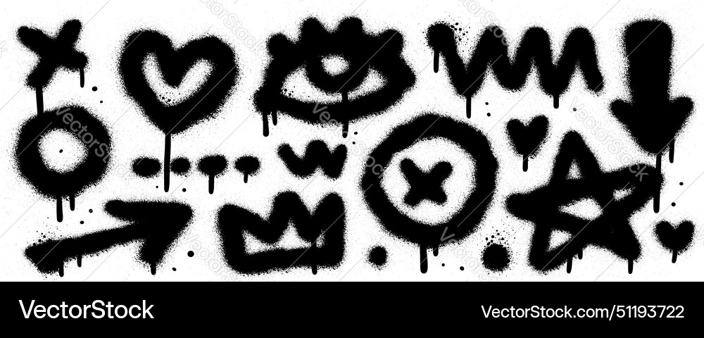 Urban sprayed graffiti doodle punk and grunge Vector Image