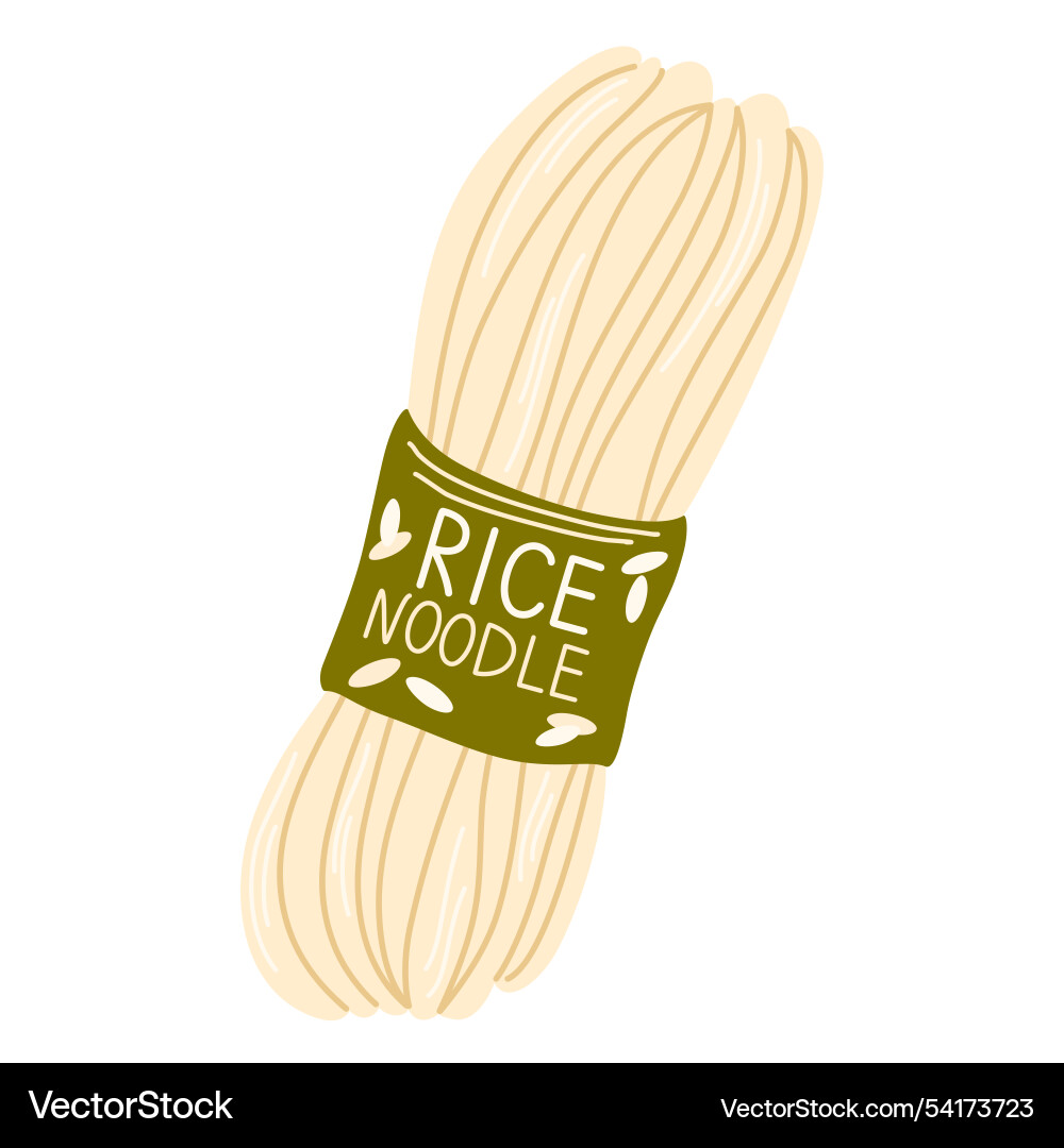 2413 rice noodle Royalty Free Vector Image - VectorStock