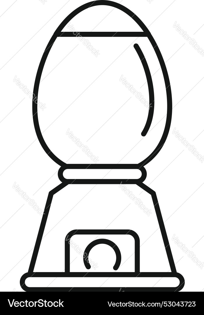 Gumball machine icon vending for chewing Vector Image