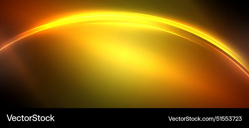 Neon glowing circle rays light round lines Vector Image