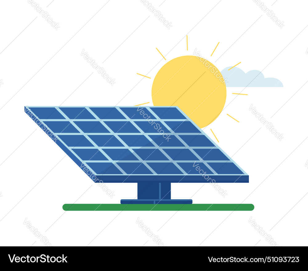 Solar panel renewable sustainable energy Vector Image