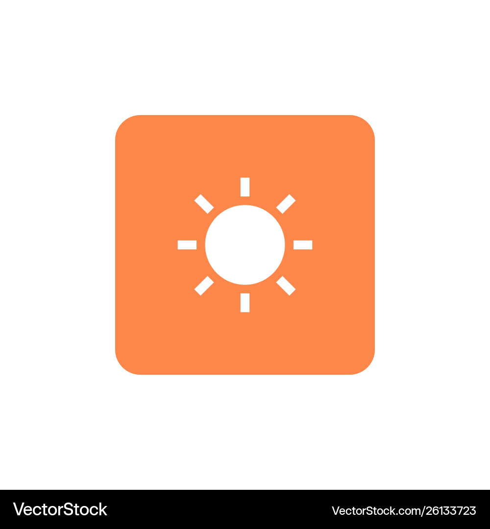 Solar symbol icon Royalty Free Vector Image - VectorStock