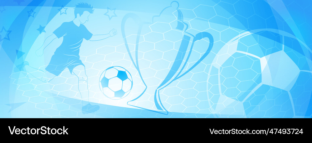 Abstract soccer background Royalty Free Vector Image