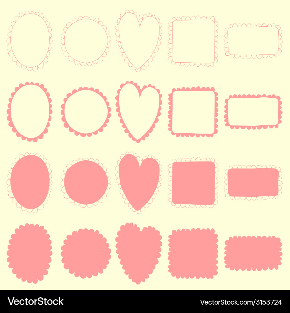 Decorative Border Elements Royalty Free Vector Image