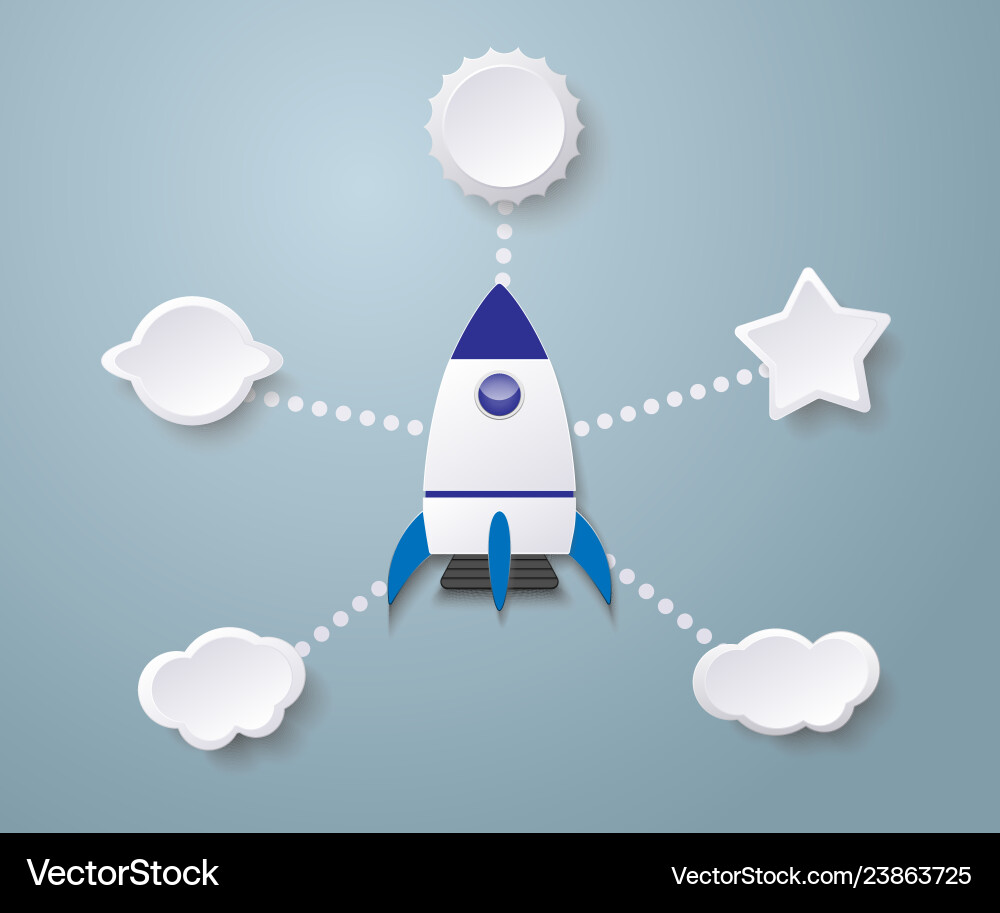 Business project infographic Royalty Free Vector Image