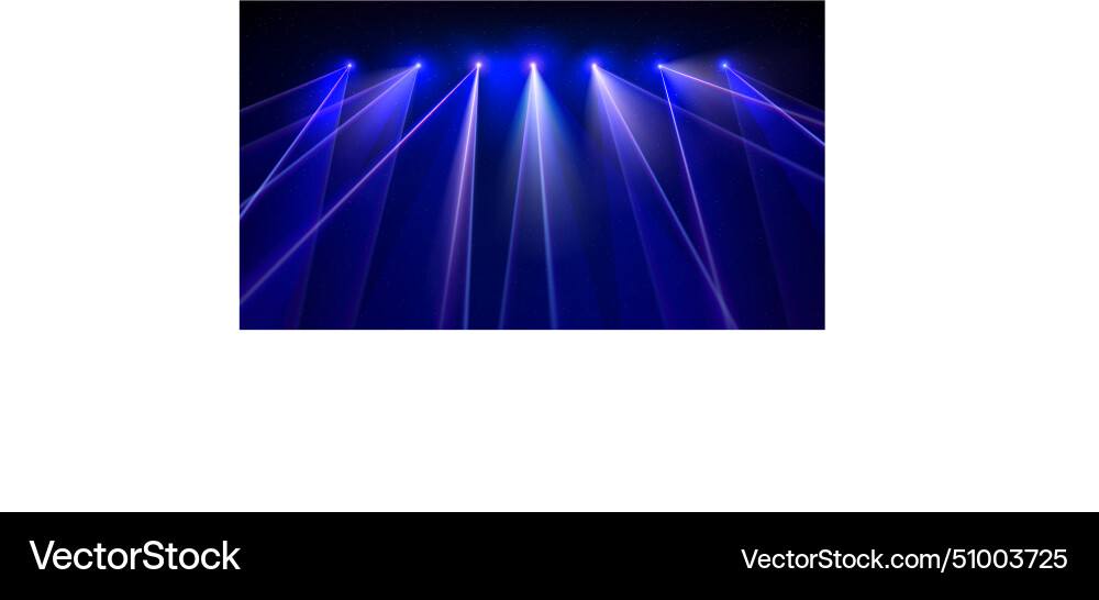 Laser light show bright led beams dj Royalty Free Vector