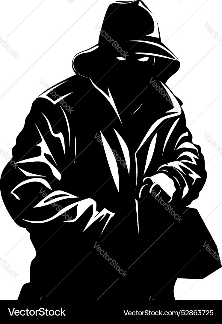 Purloined pack robber with stolen goods icon Vector Image