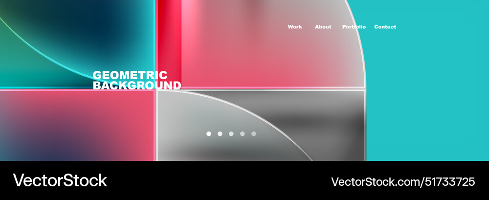 Round triangles and squares web site page template