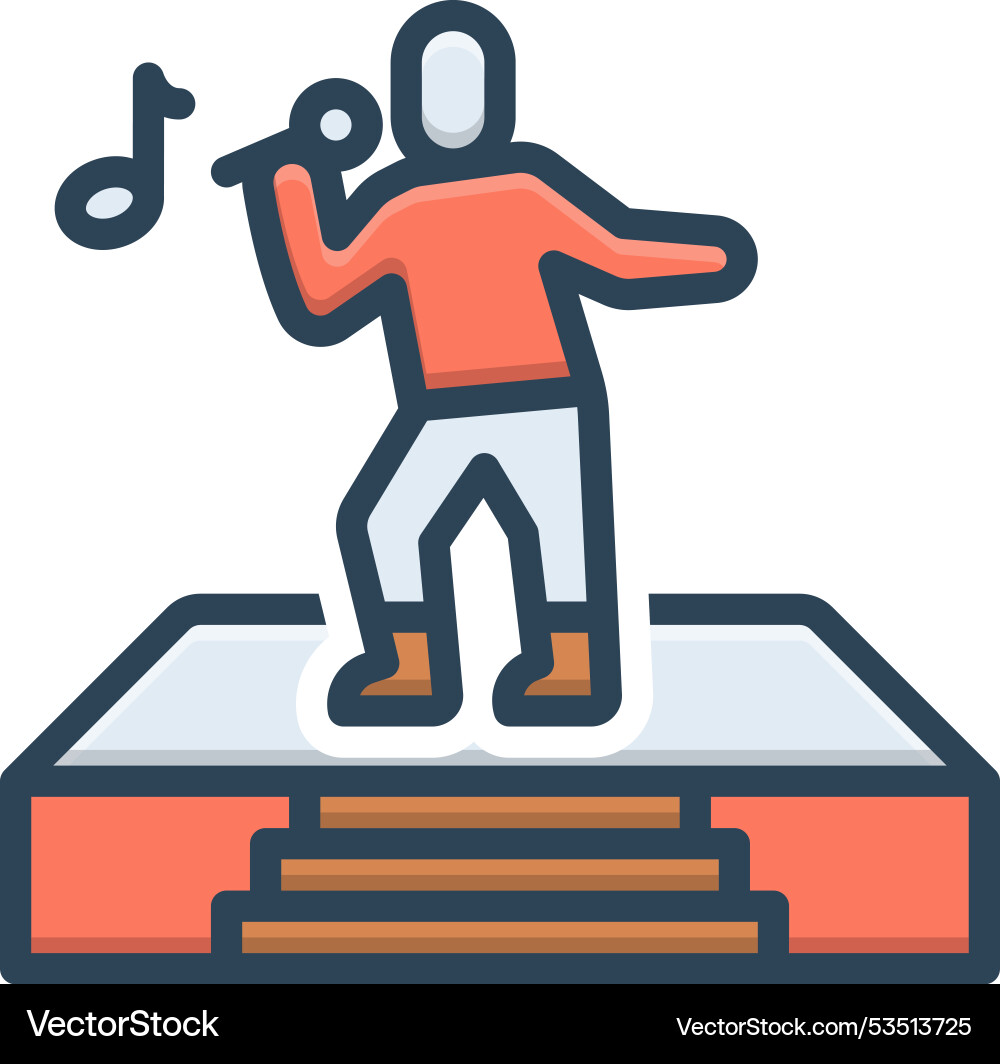 Singing Royalty Free Vector Image - VectorStock