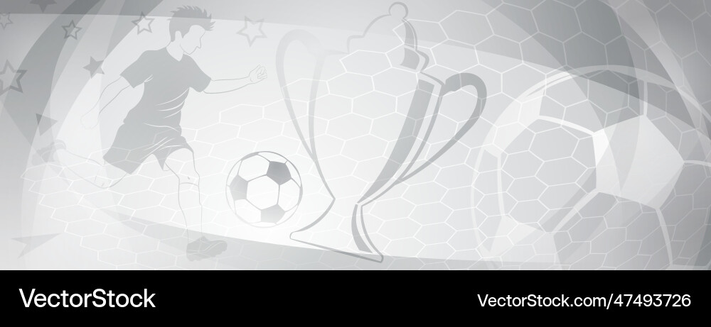 Abstract soccer background Royalty Free Vector Image