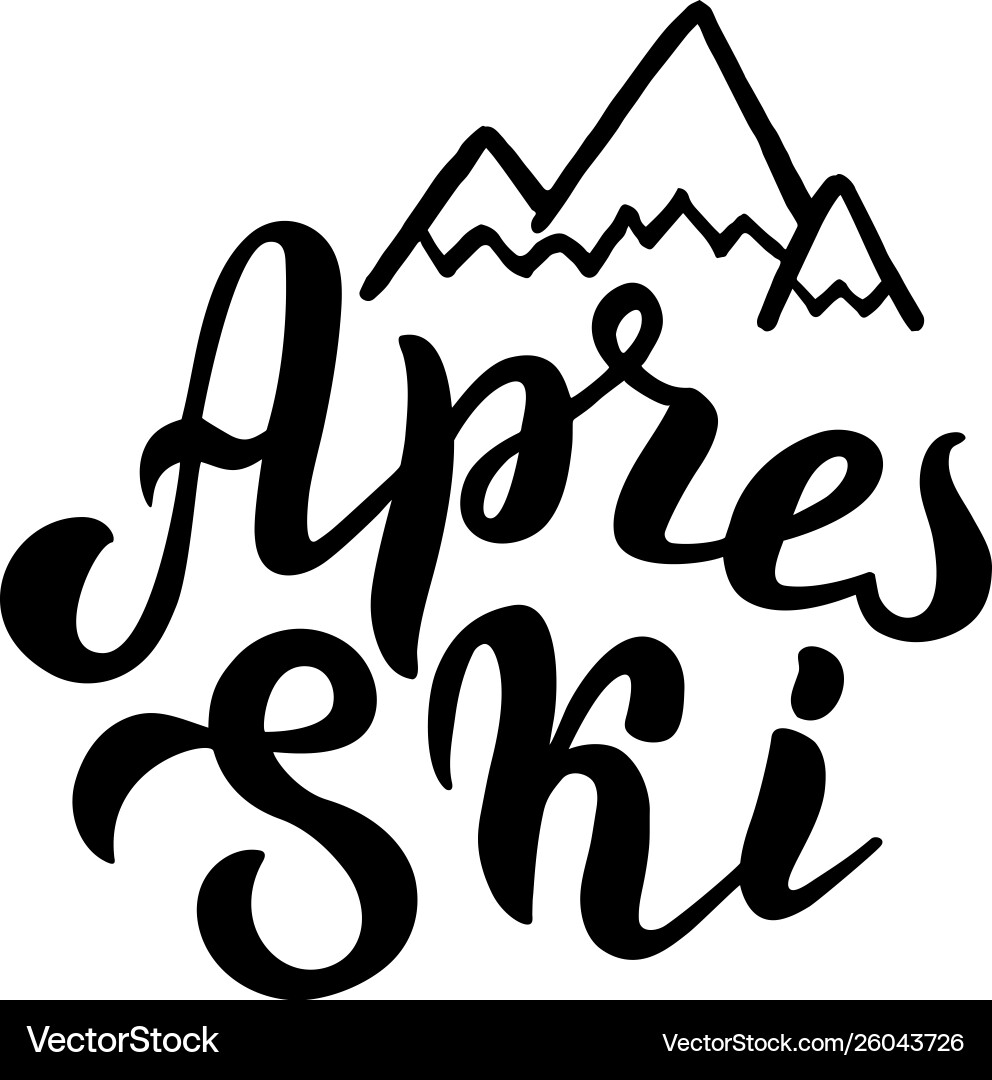 Apres Ski Mountain Logo – Royalty-Free Vector | VectorStock