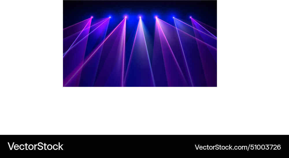 Laser light show bright led beams dj Royalty Free Vector