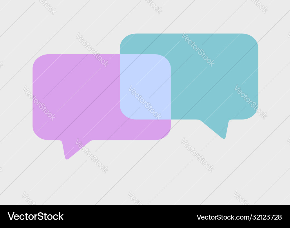 Speech bubbles conversation symbol Royalty Free Vector Image