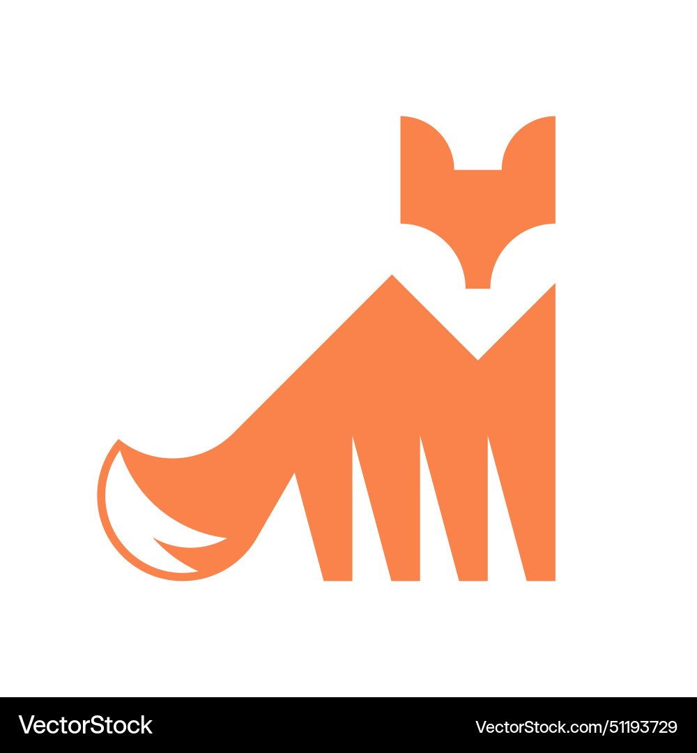 Fox logo Royalty Free Vector Image - VectorStock