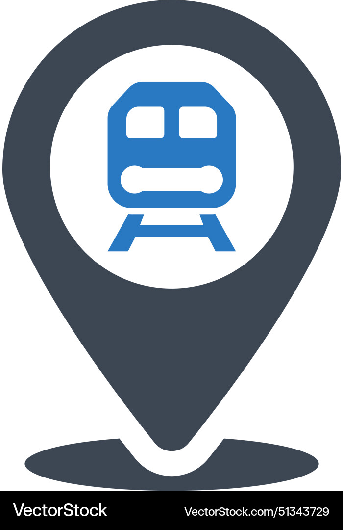 Metro location icon Royalty Free Vector Image - VectorStock