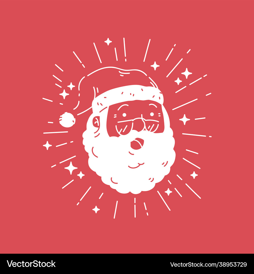 Santa claus sign Royalty Free Vector Image - VectorStock