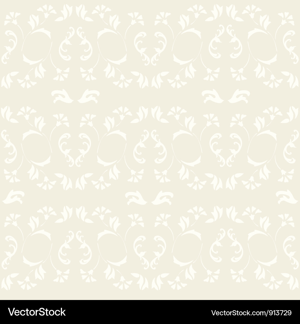 Vintage ornate seamless pattern Royalty Free Vector Image