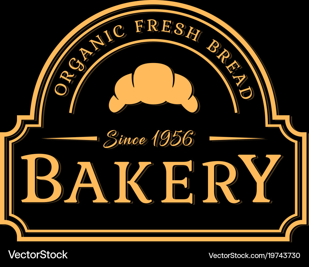 Bakery vintage logo Royalty Free Vector Image - VectorStock