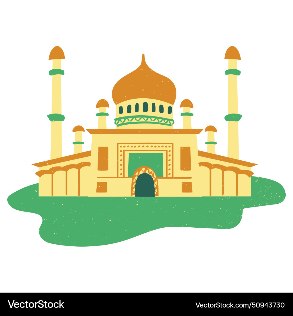 Mosque masjid Royalty Free Vector Image - VectorStock